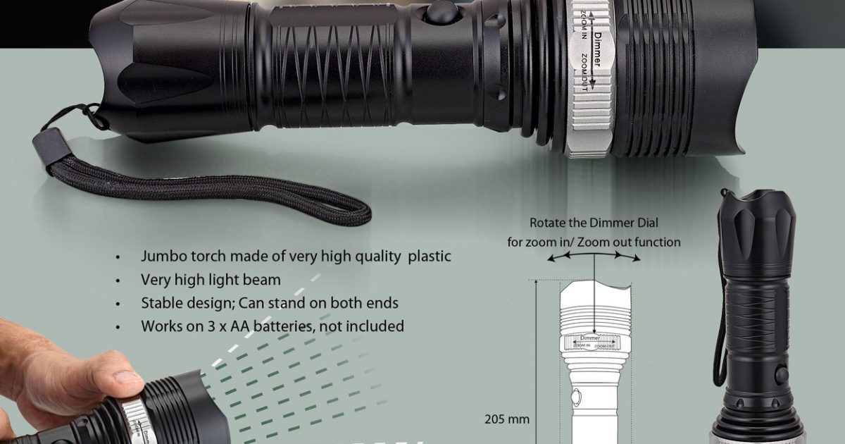 Jumbo Focus Torch (with zoom in/out function) - Power Plus Store