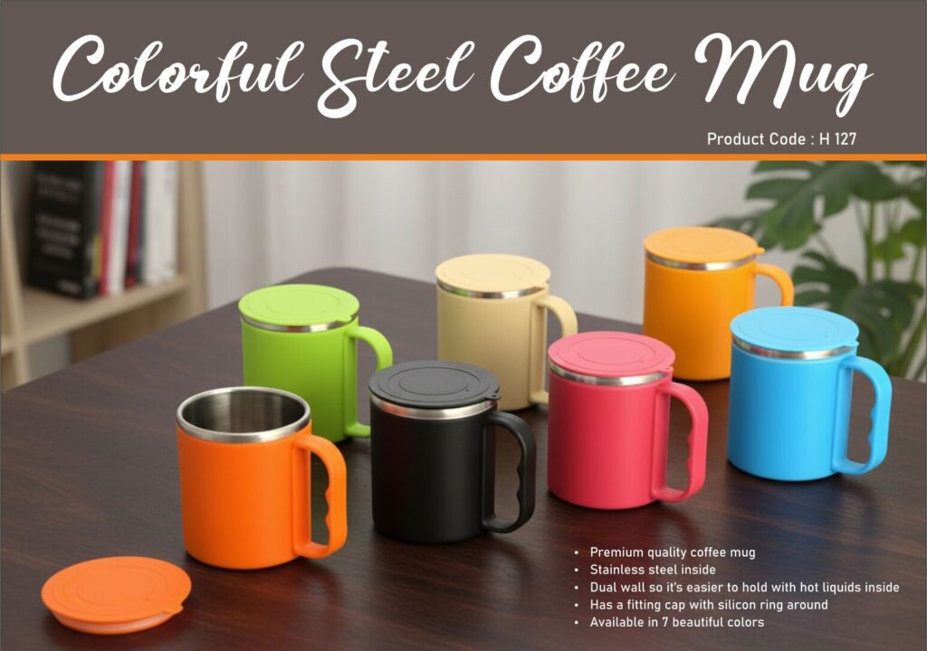 Colorful SS coffee mug (with box) - Power Plus Store