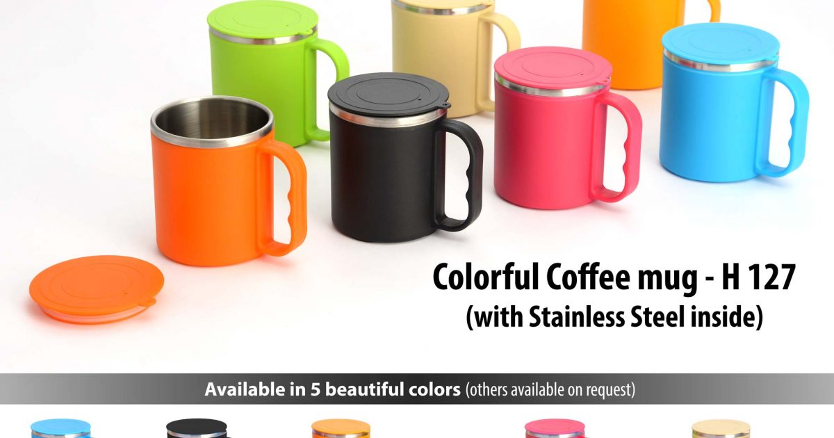 Colorful SS coffee mug (with box) - Power Plus Store