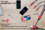 3 in 1 Fast charging soft touch cable | 2.5A output (for Micro, Type C ...